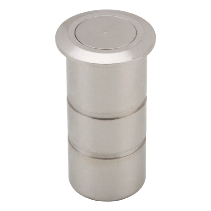 FLOOR SOCKET BRASS NI.PL. 13MM